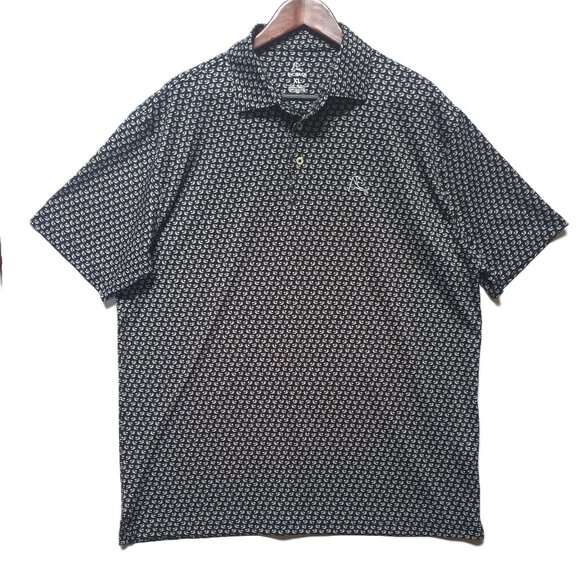 Rhoback | Shirts | Rhoback Golf Polo Shirt Mens X Large Black With ...